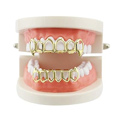 Buy Open Face Grills 6 Teeth Grillz Top and Bottom Set Hip Hop for Your ...