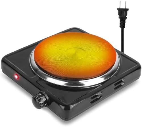Amazon.com: TeqHome Hot Plate, 1500W Portable Electric Stove for ...