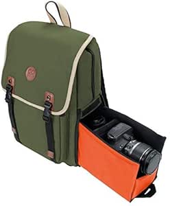 Amazon.com : DSLR Camera Backpack by GOgroove (Mid-Volume Green) with ...