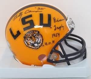 Amazon.com: Billy Cannon Autographed LSU Tigers Mini Helmet Heisman ...