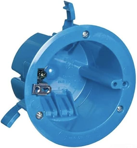 Carlon B618R-UPC 4-1/4" Round Box, Old Work, Cubic Inches: 18", Non ...