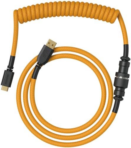 Glorious Gaming Premium Coiled Keyboard Cable - Gold Plated USB-A (PC ...