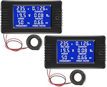 Shockley PZEM-022 AC 80-260V 100A Voltage Ampere KWh Power Factor ...