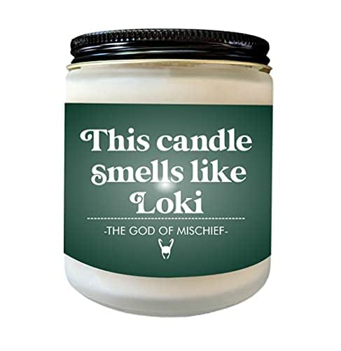 Amazon.com: Loki Gift Smells Like Loki Scented Candle Pop Culture ...