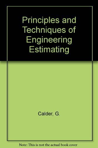 Buy Principles and Techniques of Engineering Estimating Book Online at ...