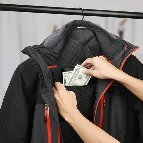 Travel Safe Hanger , Hanging Closet Safe With Dual-Sided Pocket, Fits ...
