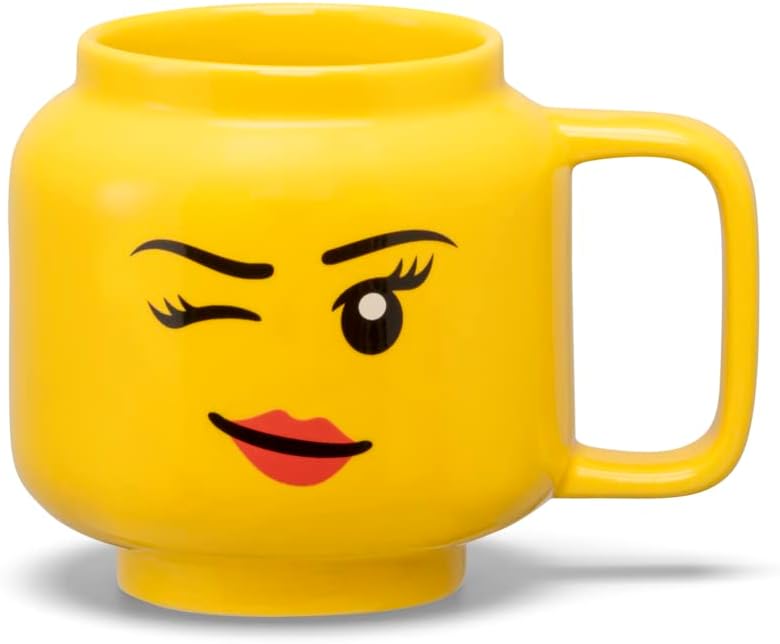 Amazon.com: LEGO Ceramic Mug Small - Winking Girl - 255 ml | Perfect ...