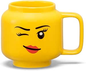 Amazon.com: LEGO Ceramic Mug Small - Winking Girl - 255 ml | Perfect ...