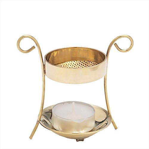 Amazon.de: Weihrauchbrenner verstellbar - Gold Messing Räuchergefäß ...