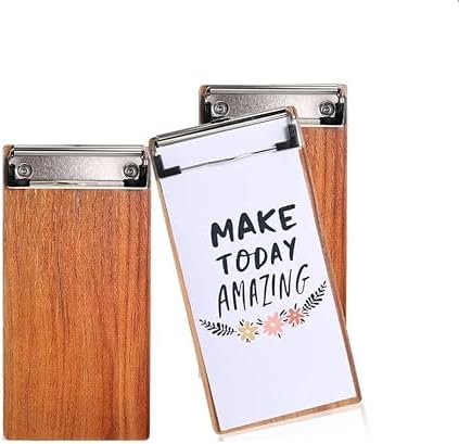 Mini Clipboards, Small Wooden Hardboard Notepads, Small Pocket a6 Clip ...