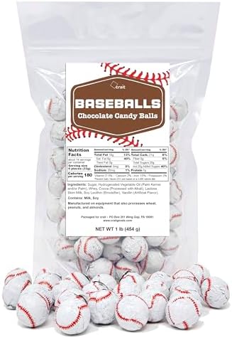 Amazon.com: Baseball Chocolates, Baseball Candies Individually Wrapped ...