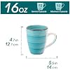 vancasso Bonita Large Mugs Set of 6, 500ml Stoneware Coffee Cup and Mug ...