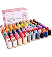 Amazon.com: Richword Embroidery Machine Thread 40 Colors 40WT (108D/2 ...