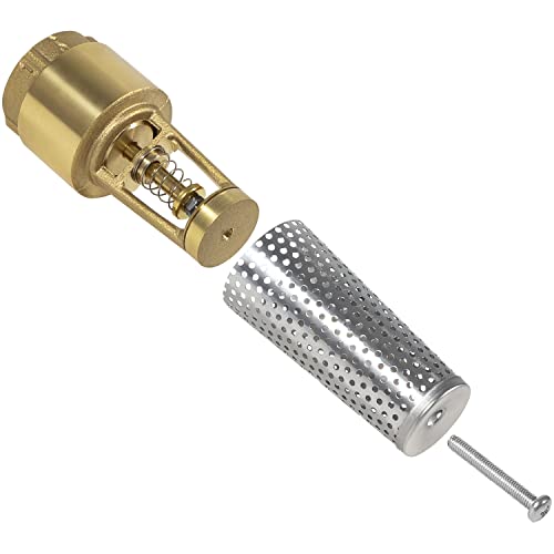 Snapklik.com : No-Lead Brass Foot Valve Heavy Duty Backflow Preventer 1 ...