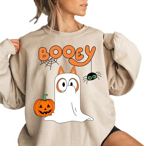 Amazon.com: Booey Halloween Spooky Season Sweatshirt, Family Scary ...