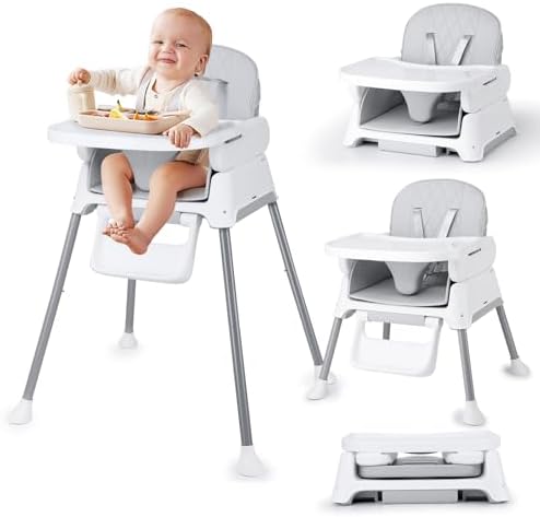 Amazon.com : Munchkin Float Baby High Chair, Foldable and Easy to Clean ...