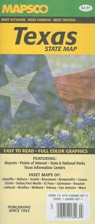 Buy Mapsco Texas State Map Book Online at Low Prices in India | Mapsco ...