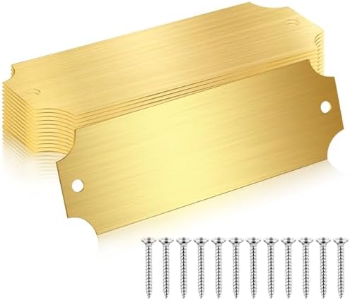 Amazon.com: Yaocom 12 Pcs Name Plates Laser Engraved Brushed Solid ...