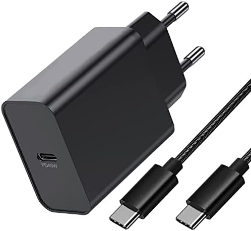 45W USB C Ladegerät mit LadeKabel für Samsung S24 Ultra/S23 Plus/S23 ...