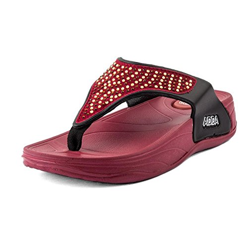 ADDA Women's Red Slipper - 7 : Amazon.in: Fashion
