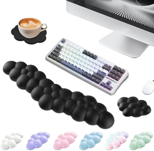 Amazon.com: Sushret Cloud Wrist Rest for Keyboard and Mouse, Memory ...