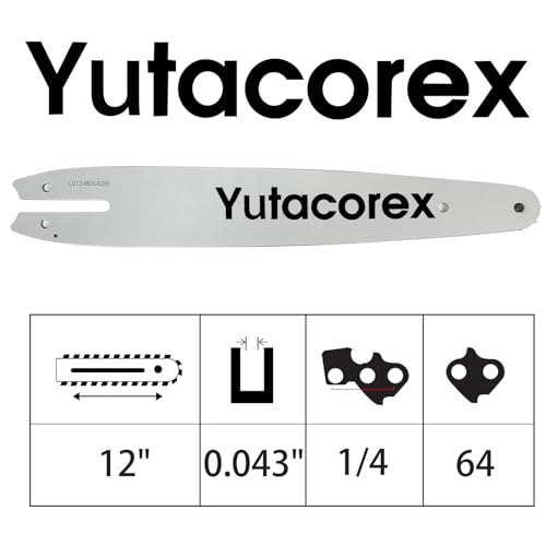 Snapklik.com : Yutacorex 12inch Chainsaw Guide Bar And Chain Combo ...