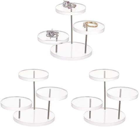 Amazon.com: FINGERINSPIRE 3 Set Round Acrylic Display Riser Stand 2inch ...