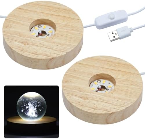 Amazon.com: NEWCOMDIGI 2pcs LED Cold White Lights Base, Color ...