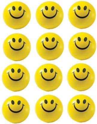 Cute Funny Yellow Smiley Face Squeeze Balls Best Birthday Return Gift ...