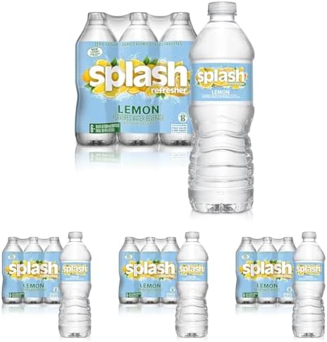 Amazon.com: Splash Refresher Lemon Flavored Water, 16.9 Fl Oz, Plastic ...