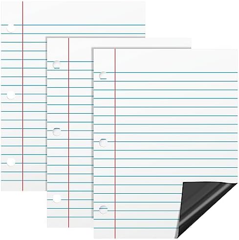 Amazon.com : Fuutreo 3 Pieces Magnetic Notebook Paper 18 x 23 Inch ...