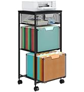Amazon.com: Sbanmao Rolling File Cart with 4 Storage Drawers, Filing ...