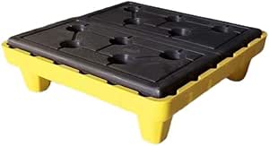 Containment Spill Pallet - Stackable Polyethylene Tray for Oil Drums ...