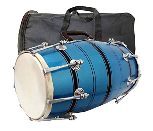 AMRO Handmade Wood Dholak Indian Musical Instrument Drum Nuts & Bolt ...