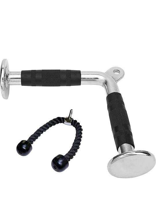 Buy M ART Gym V Shape Handle bar With Grip With Grip+ Triceps Rope Free ...