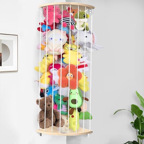 Funvalley Surperfect Corner Stuffed Animal Storage Soft Toy Storage ...