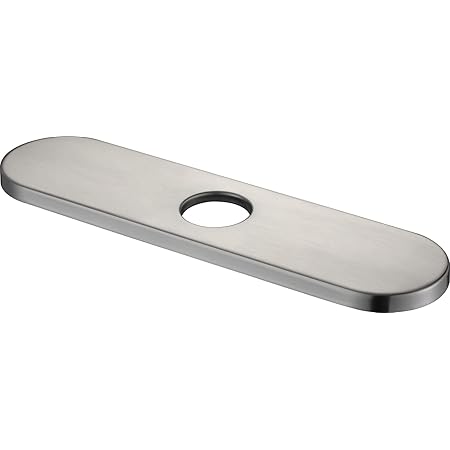 Escutcheon Plate, Brushed Nickel Faucet Hole Cover Stainless Steel deck ...