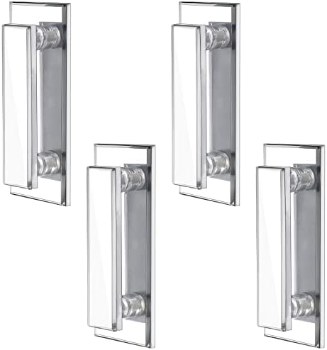 Weysat 4 Pcs Mirror Closet Door Pulls Handle Adhesive Self Stick ...
