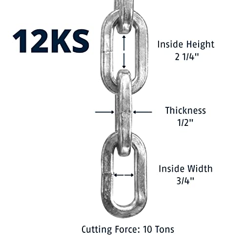 Snapklik.com : ABUS Hardened Steel 12KS 2 Foot 1/2 Thick Square ...