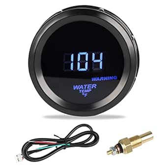 WATERWICH Water Temperature Gauge Water Temp Thermometer Meter Kit 104 ...