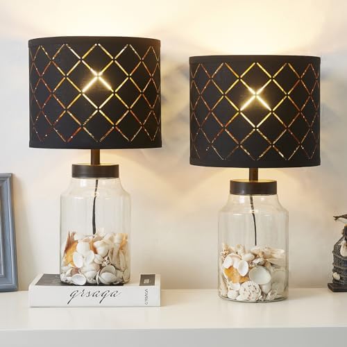 Amazon.com: Creative Co-Op Glass Fillable Table Lamp with Shade : Tools ...