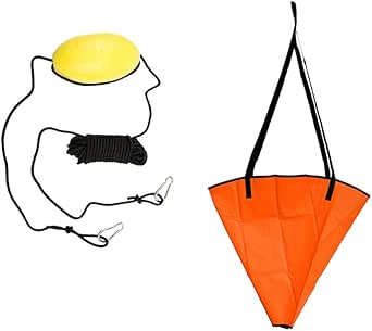 Amazon.co.jp: Kayak Throw Line Drogue Sea Anchor Tow Rope Compact ...