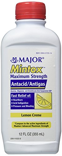 Amazon.com : Mintox Maximum Strength Antacid Anti-Gas Liquid Generic ...