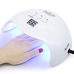 Amazon.com: Gel UV LED Nail Polish Lamp, LKE Nail Dryer 40W LED Light ...