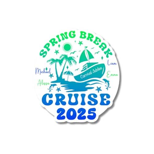 Amazon.com: Spring Break Cruise 2025 Stateroom Door Decor Magnet ...