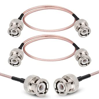 Amazon.com: BLTIATLE 50 Ohm BNC Cable 1FT 2 Pack BNC Male to Male Connector Cable RG316 Coaxial ...