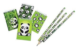 48 Piece Panda Notebook and Pencil Set : Amazon.sg: Office Products