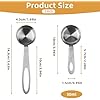 Amazon.com: 2 PCS 1/8 Cup Measuring Cup, 30ML Scoop, Stainless Steel ...