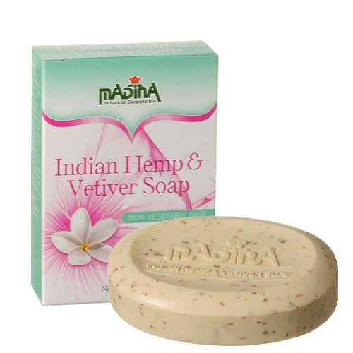 Amazon.com : Madina Indian Hemp & Vetiver Soap (6 Per Pack) : Beauty ...