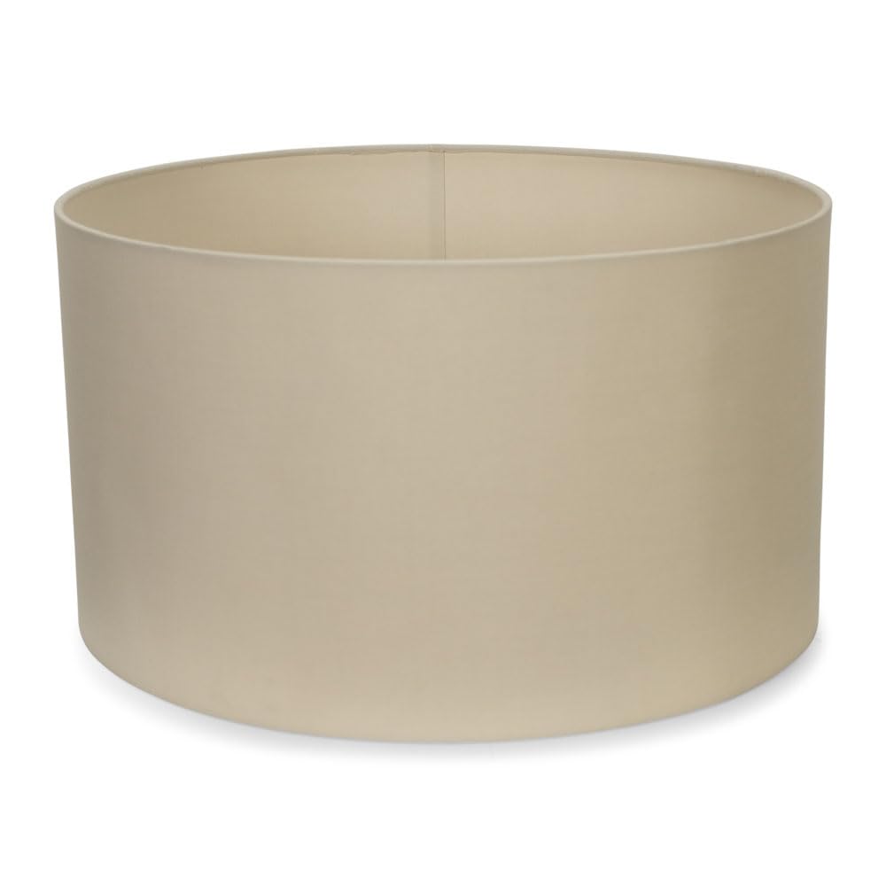 MiniSun | Large Modern Natural Fabric Drum Light Shade | Lamp Shades ...